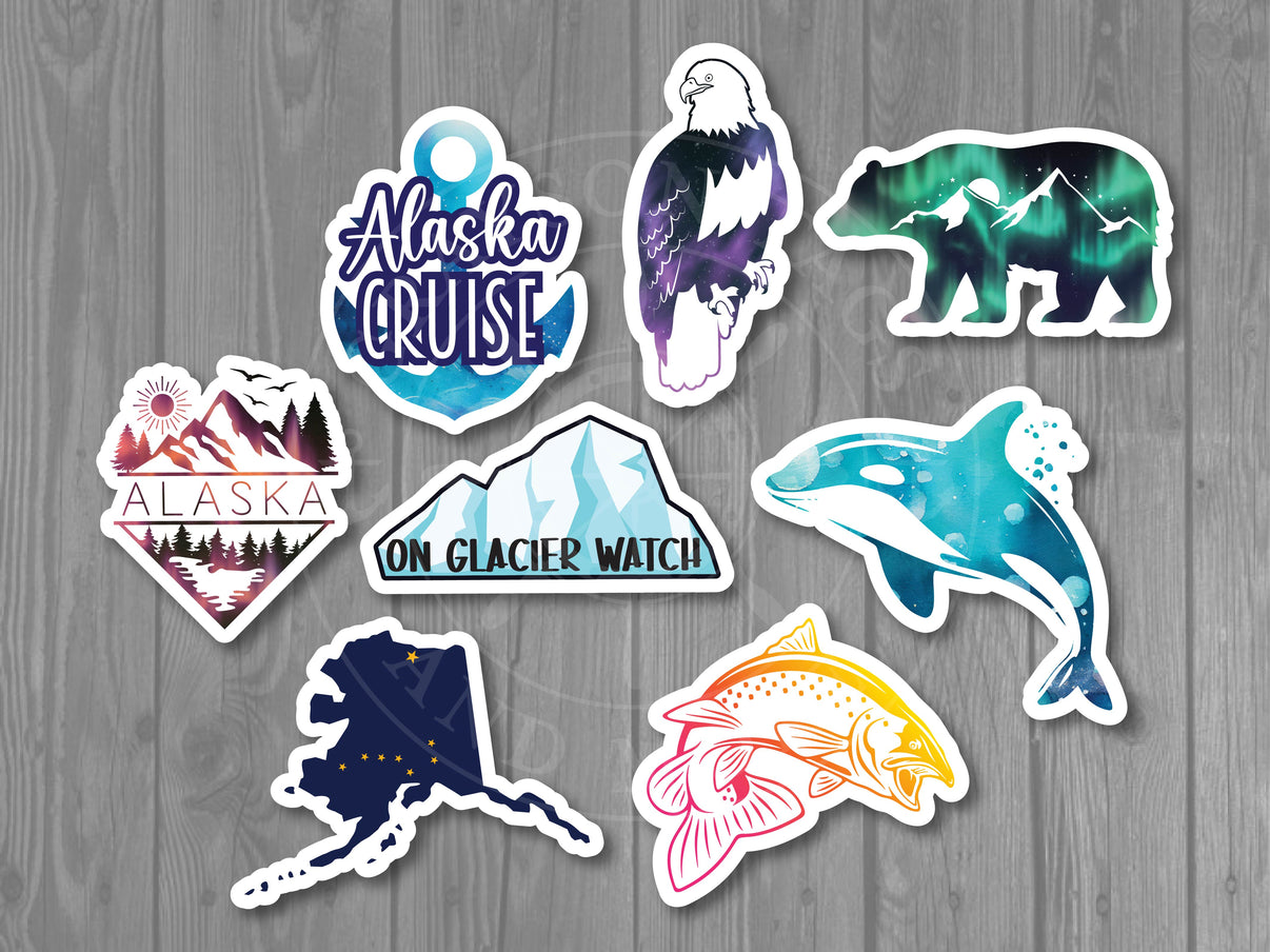 8 Alaska Cruise Door Magnets – Grayson Tags and More LLC